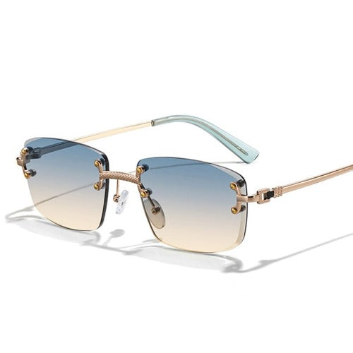 New Luxury Rimless Square Gradient Sunglasses – VFashion